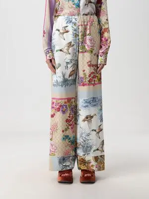 Vivetta Printed Wide-leg Trousers
