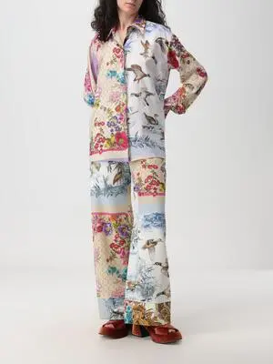 Vivetta Printed Wide-leg Trousers