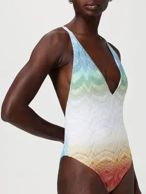 Missoni Metallic Polyester One-piece Swimsuit