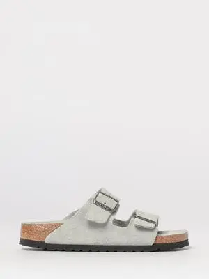 BIRKENSTOCK Arizona Suede Sandals - Grey