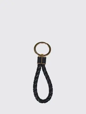 Bottega Veneta Mermaid Intrecciato Lambskin Keychain - Black