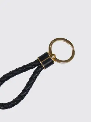 Bottega Veneta Mermaid Intrecciato Lambskin Keychain - Black