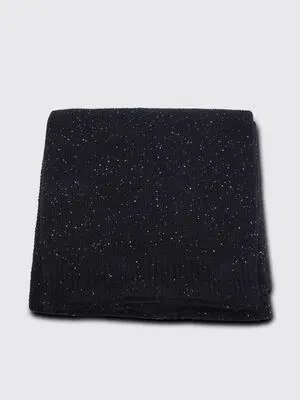 Fabiana Filippi Merino Wool Scarf With Sequins - Blue