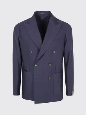 Tagliatore Double Breasted Virgin Wool Blazer