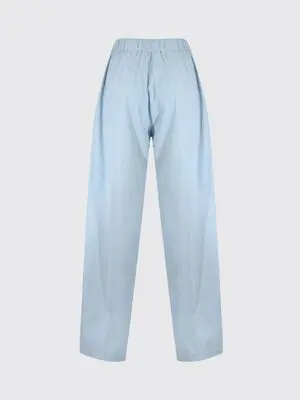 SEMICOUTURE Jhonny Embroidered Cotton Palazzo Trousers - Pink