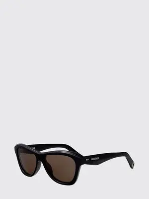 Jacquemus Rounded Cat-eye Sunglasses In Acetate With Dark Lenses - Black