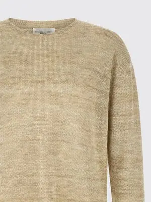 ROBERTO COLLINA Cotton And Linen Crew Neck Sweater - Beige