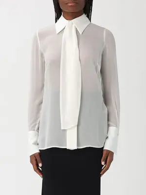 Elisabetta Franchi Shirt With Tie Detail - White