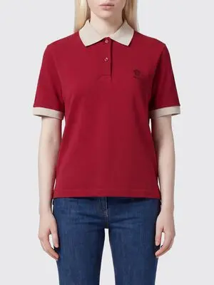 Versace Medusa Logo Cotton Polo Shirt - Red