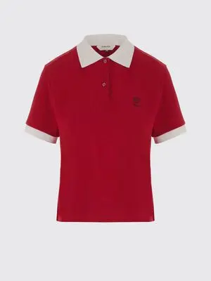 Versace Medusa Logo Cotton Polo Shirt - Red