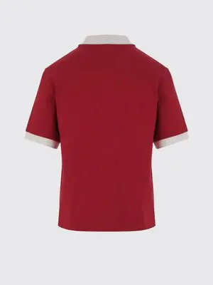 Versace Medusa Logo Cotton Polo Shirt - Red