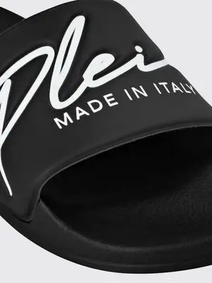Philipp Plein Rubber Slides With Contrasting Logo