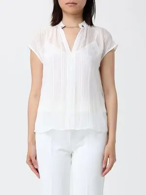 Liu Jo Viscose Blouse With Jewel Detail - Yellow