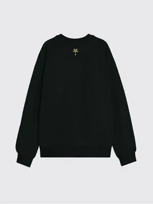 BARROW Cotton Crewneck Sweatshirt With Logo - Black