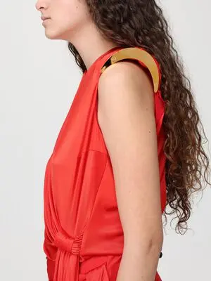 Elisabetta Franchi Draped Top - Red