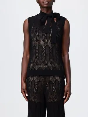 Liu Jo Cotton Knit Top - Black