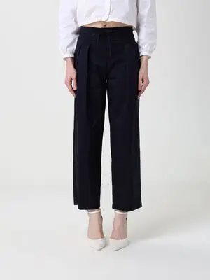 Liviana Conti Scott Cotton Blend Cropped Trousers - Blue