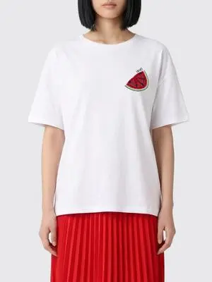 Liu Jo Cotton T-shirts With Logo - Red