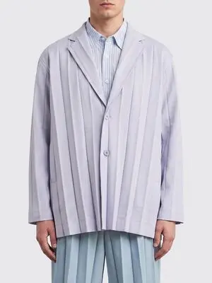 Issey Miyake Single Breasted Polyester Blazer - Blue