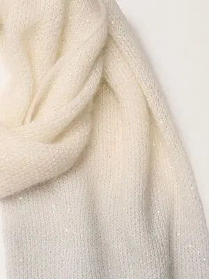 Fabiana Filippi Wool Blend Scarf With Sequins