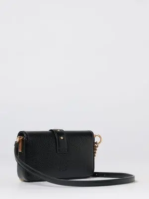 Pinko Love Birds Leather Mini Crossbody Bag
