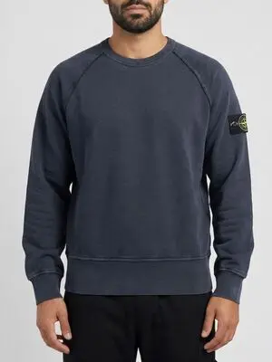 Stone Island Cotton Crew Neck Sweatshirt - Blue