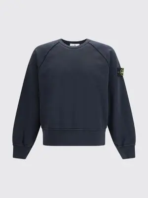 Stone Island Cotton Crew Neck Sweatshirt - Blue