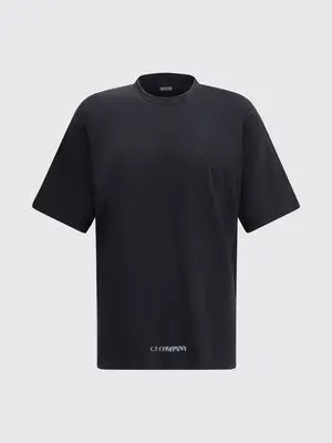 C.P. COMPANY Cotton T-shirt With Logo - Black