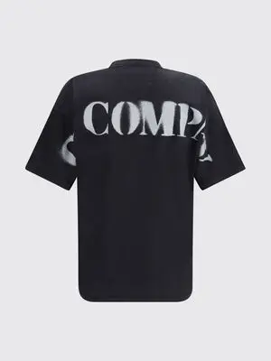 C.P. COMPANY Cotton T-shirt With Logo - Black
