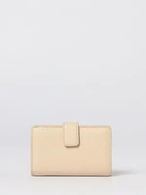 COCCINELLE Grained Leather Wallet - Beige
