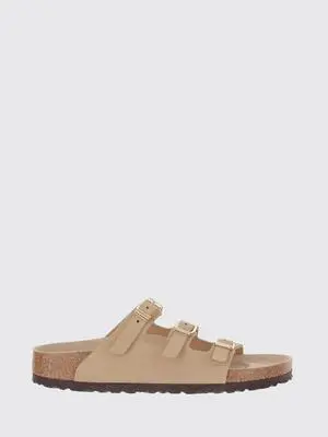 BIRKENSTOCK Florida Fresh Nubuck Sandals - Beige