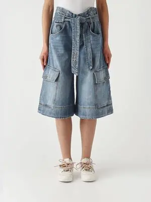 Pinko Cotton Shorts - Denim