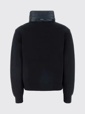 Herno Quilted Down Jacket With Cotton And Nylon Knit Inserts