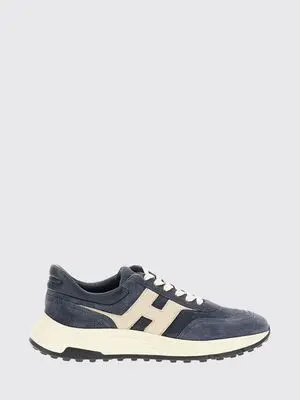 Hogan Hyperlight Suede Leather Sneakers With Chunky Sole - Blue