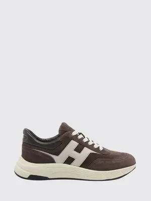 Hogan Hyperlight Suede Leather Sneakers With Chunky Sole - Brown