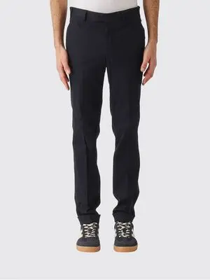 PT TORINO Cotton And Silk Chino Trousers - Navy
