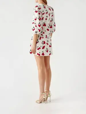 TWINSET Printed Cotton Mini Dress
