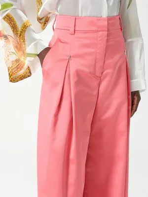 GENNY Wide Leg Trousers - Pink