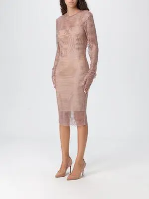 GENNY Embellished Mesh Dress