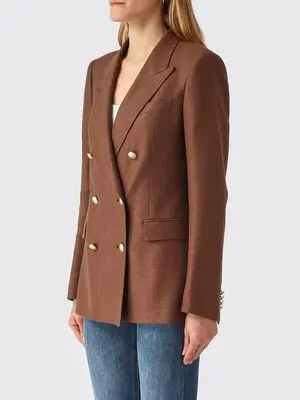 Tagliatore Double Breasted Linen Blend Blazer