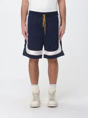 Rhude Bi-color Polyester Sports Shorts With Side Bands
