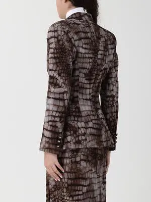 Elisabetta Franchi Tailored Blazer With Print