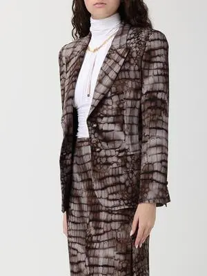 Elisabetta Franchi Tailored Blazer With Print