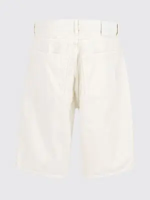 ICON DENIM LOS ANGELES Cotton Denim Bermuda Shorts - Cream