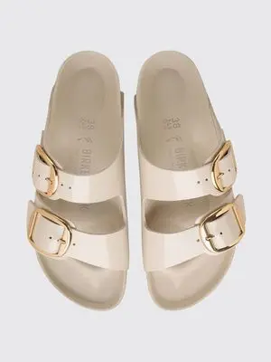 BIRKENSTOCK Arizona Big Buckle Leather Sandals - Beige
