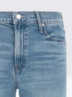 MOTHER Mid-rise Straight Leg Jeans In Denim