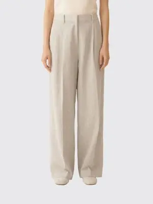 Fabiana Filippi Virgin Wool Blend Wide-leg Trousers - Ice