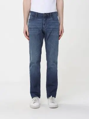 Emporio Armani Cotton Straight Jeans - Blue