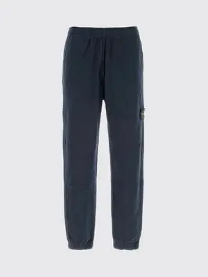 Stone Island Cotton Jogging Pants With Elasticated Waist - Navy