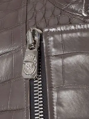 BILLIONAIRE Leather Biker Jacket